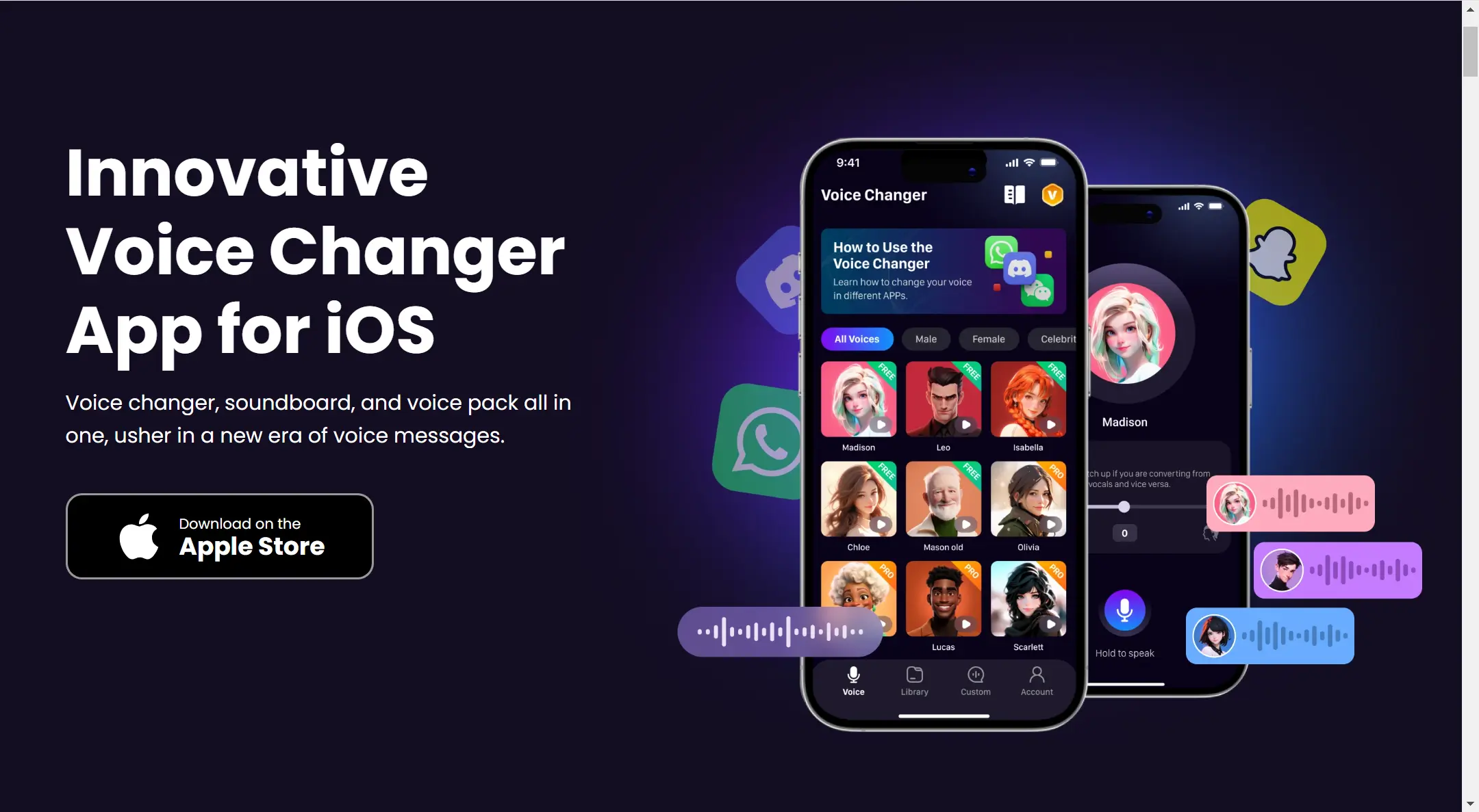 VoiceTrans - Innovative Voice Changer App for iOS