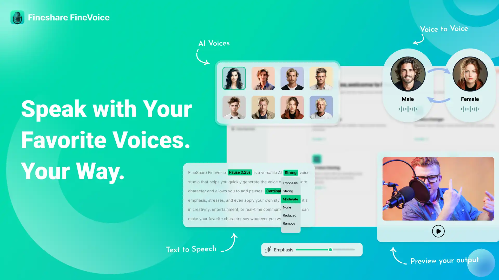 FineVoice 1.5 Launch: Evelating to a Versatile AI Voice Studio - Fineshare